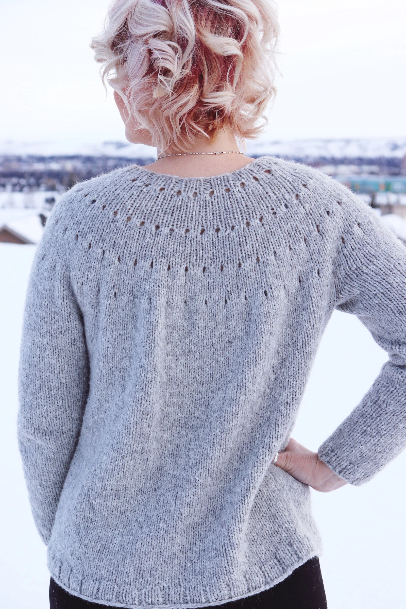 Knitting A Top Down Yoke Sweater - The Easy Eyelet Yoke Sweater — Knitatude