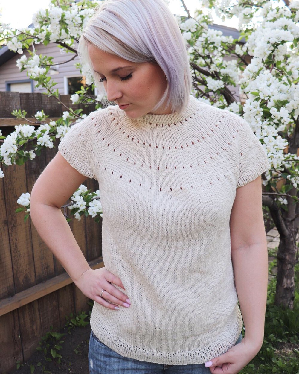 The Easy Eyelet Yoke Collection & KAL — Knitatude