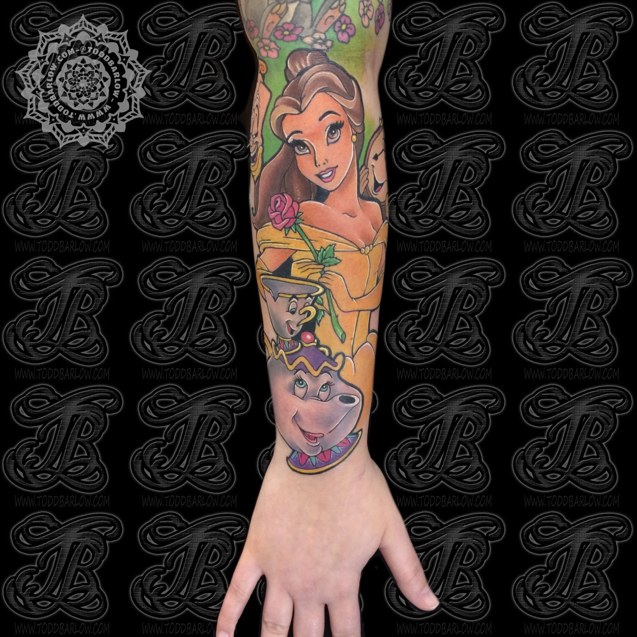 Disney Princess Tattoo Sleeve