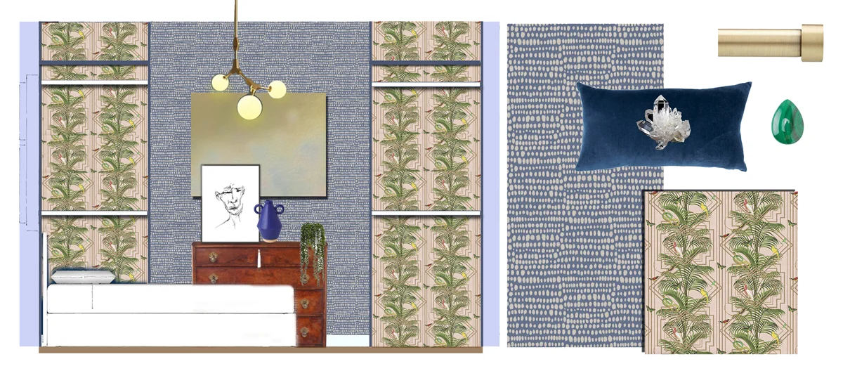 Eclectic & BOLD Bedroom revamp - One Room Challenge - Week 2 — Persona Abode | Residential ...