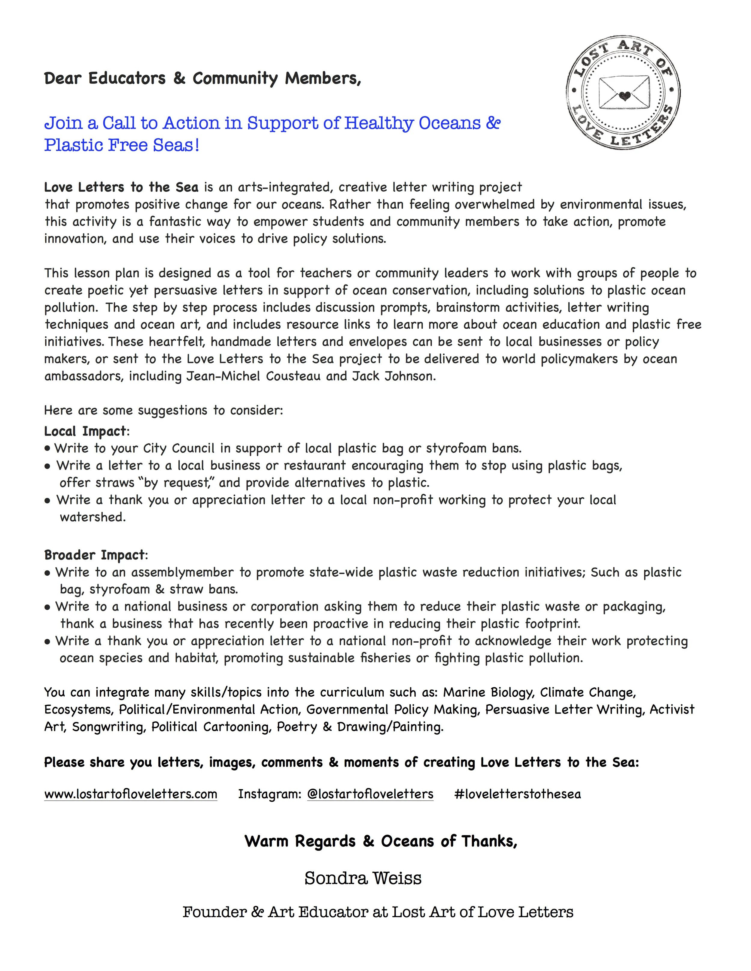 How To Write A Thank You Letter Lesson Plan - Infoupdate.org