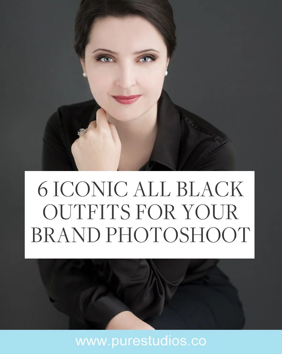 6 Iconic All Black Outfits for your Brand Photoshoot — PURE studios