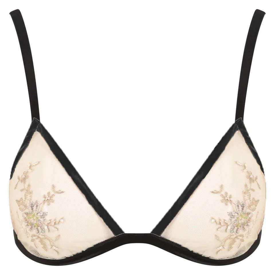 Demi cup Gold Star bra — Belle et BonBon EXQUISITE HANDMADE LUXURY LINGERIE