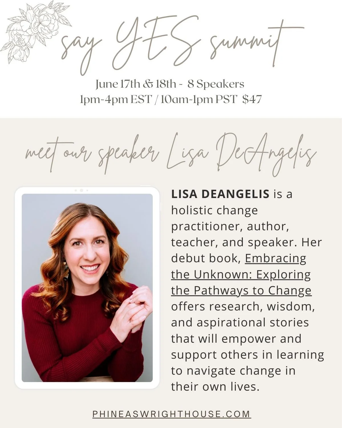 Speaking — Lisa DeAngelis
