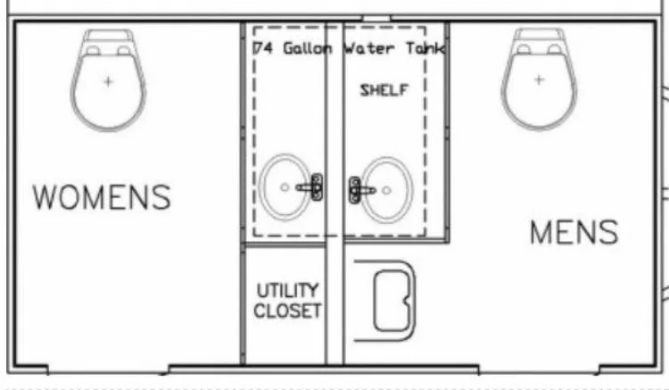 2 Person Mobile Restroom Suites • Maryland Restroom Rentals • Luxury ...