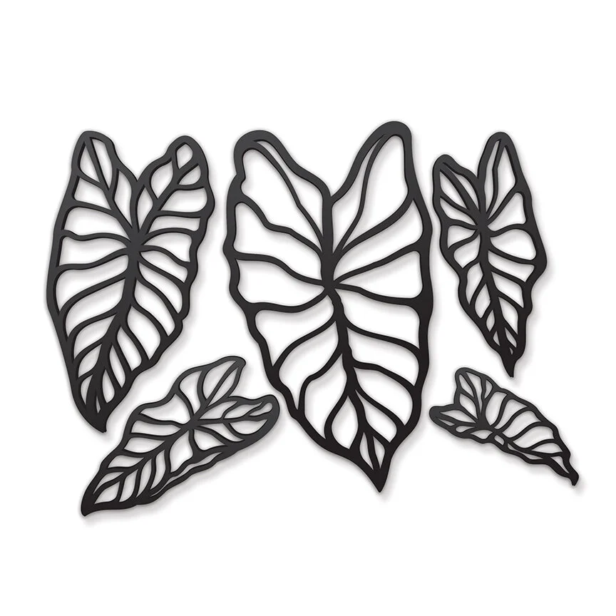 Taro Leaf Kalo Plant Tattoo Clipart Drawing Hawaii Elephant Cliparts ...