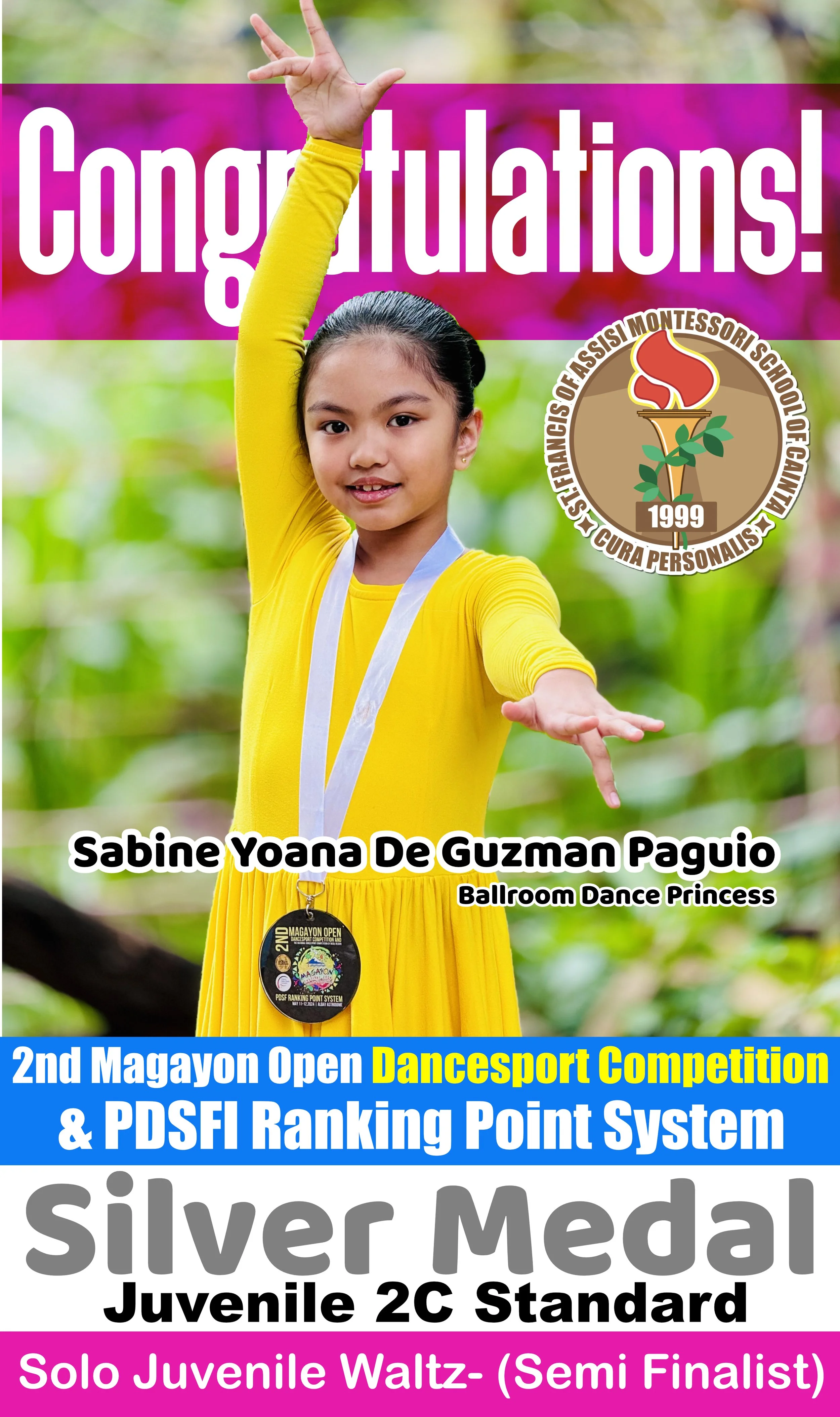 SFAMSC Grade 2 Student Wins Silver at Ball Room Dance Competition — St ...