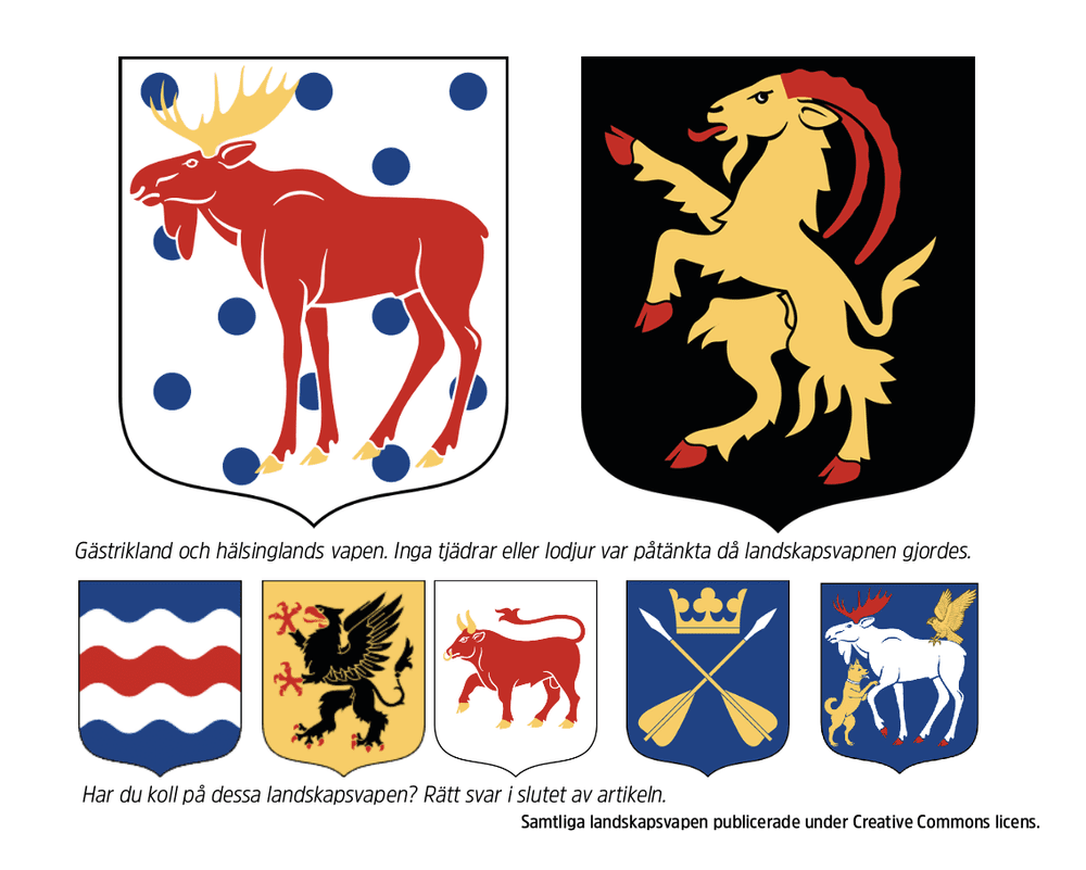 Ett djur här och ett annat där - en krönika om landskapsvapen och ...