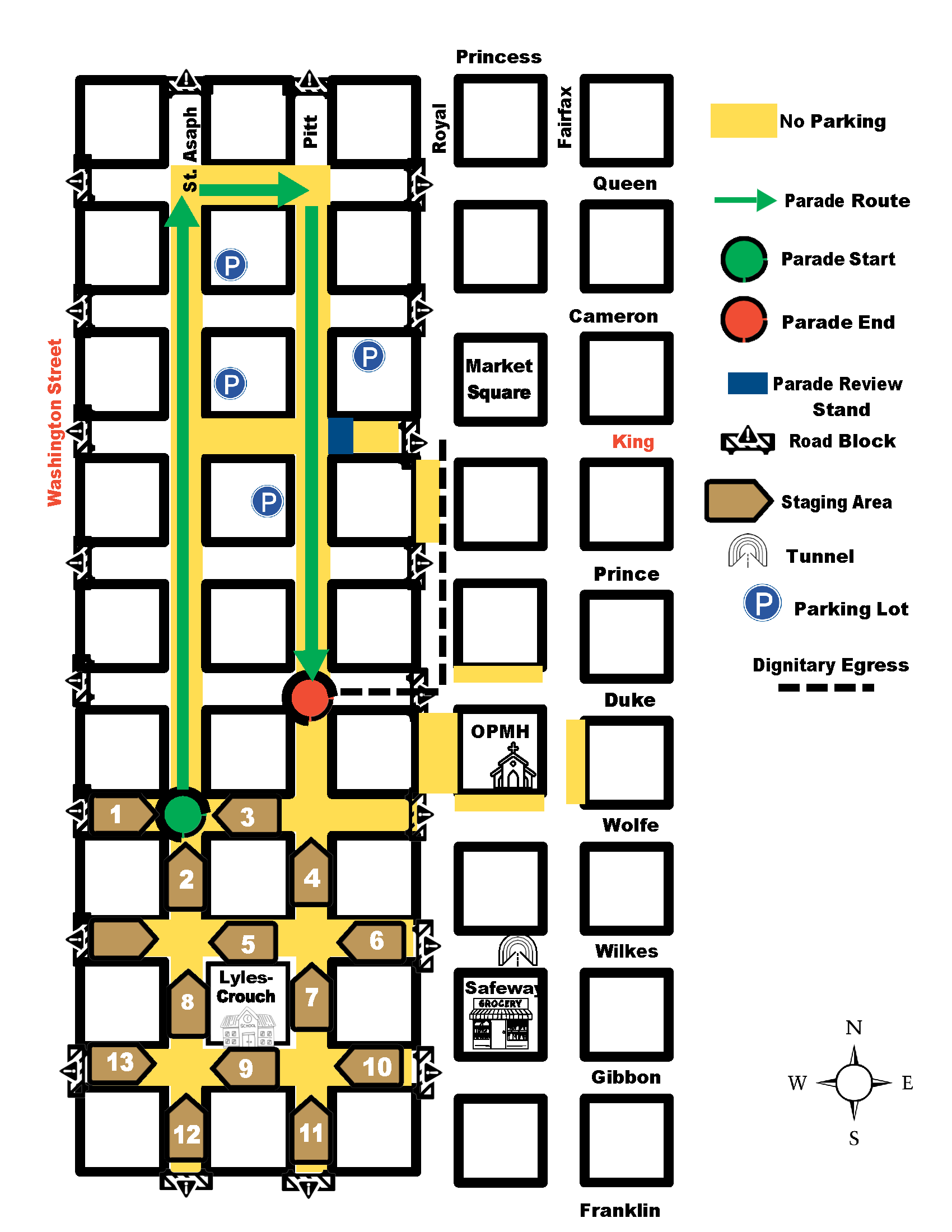 2026 Parade Route — George Washington Birthday Celebration