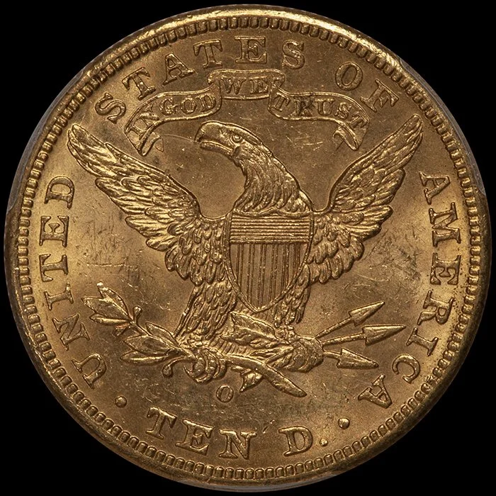 SOLD - $10.00 - 1895-O PCGS MS62+ CAC — Douglas Winter Numismatics