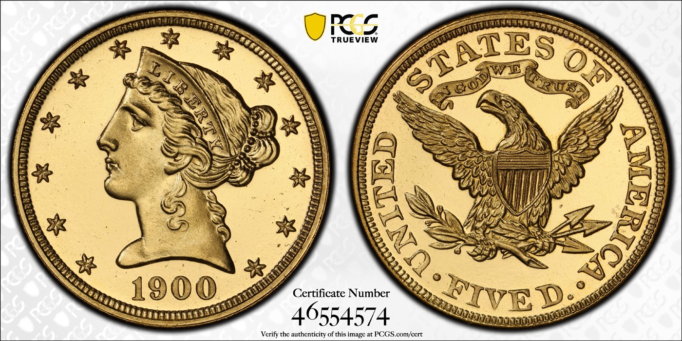 Gem 1900 Gold Proof Set | Rare Gold Coins - Douglas Winter Numismatics