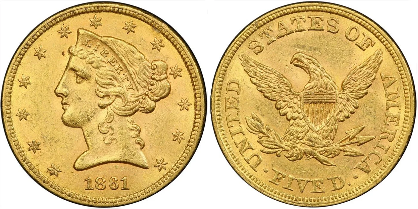 Fairmont Gold Pieces, Part VI: The No Motto $5s - Time Series Analysis ...