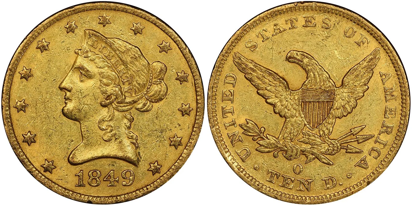Analysis of No Motto New Orleans Eagles | Douglas Winter Numismatics ...