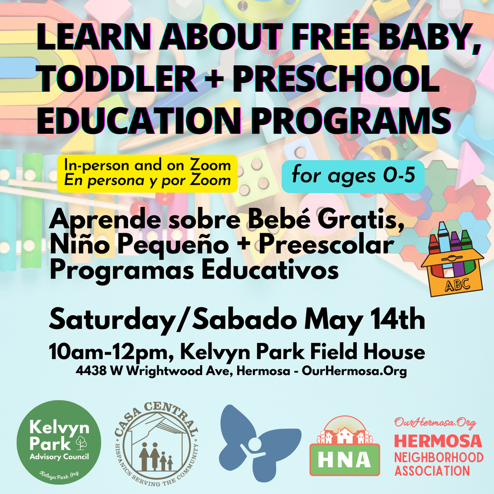 Free Early Childhood Education Services for Ages 0-5 | Hermosa ...