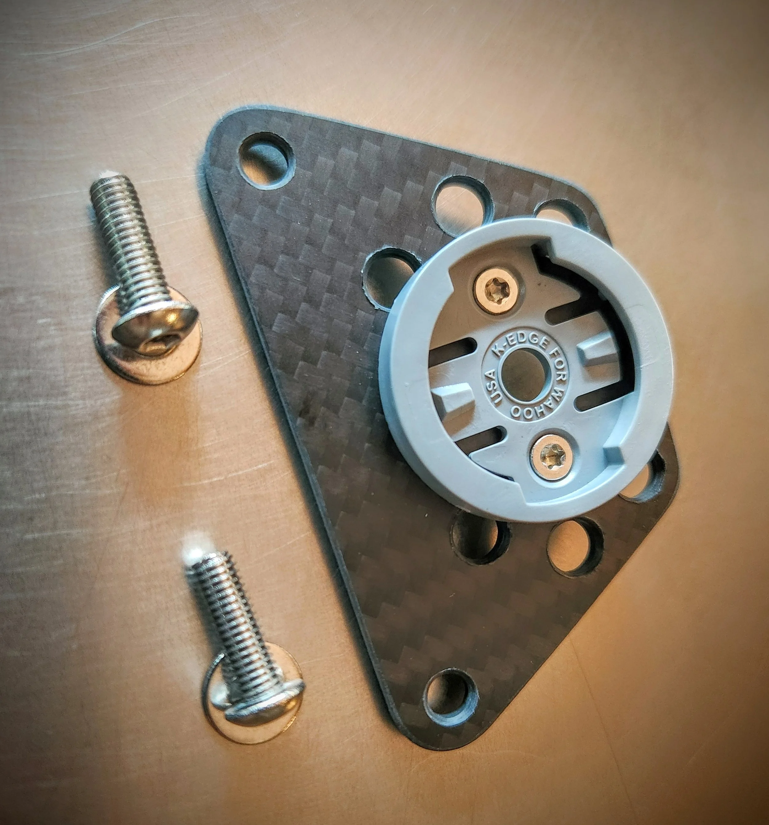 Carbon Accessory Garmin / Wahoo Grid Wedge Cam — BarYak | Bikepacking ...