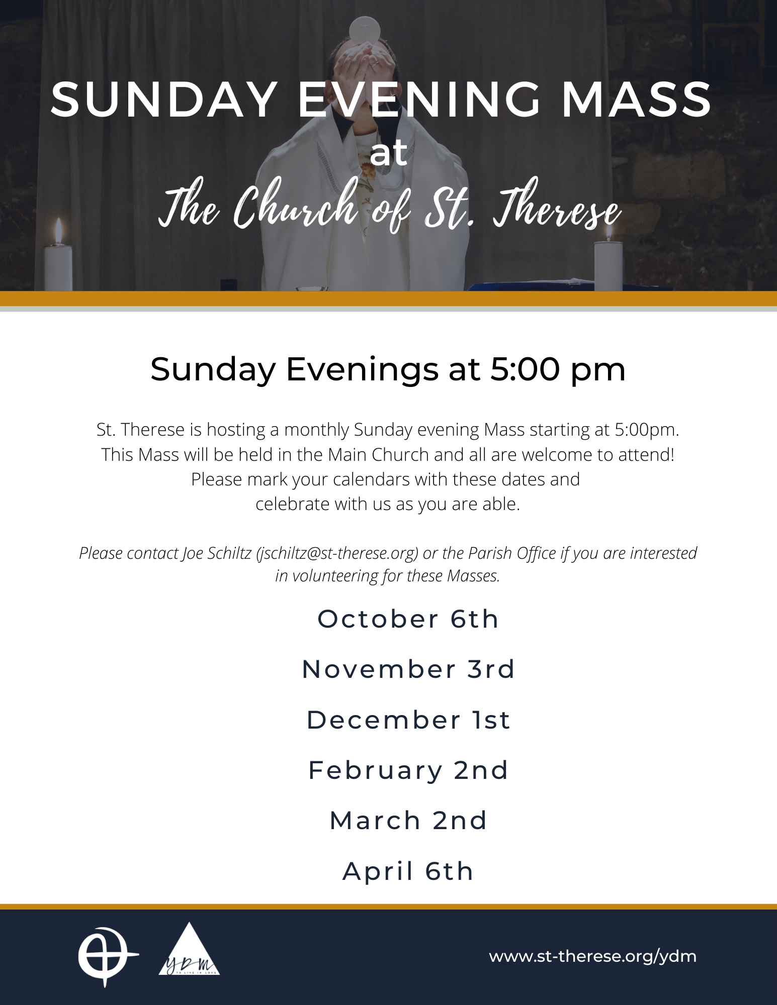Mass Times & Confession — St. Therese Parish