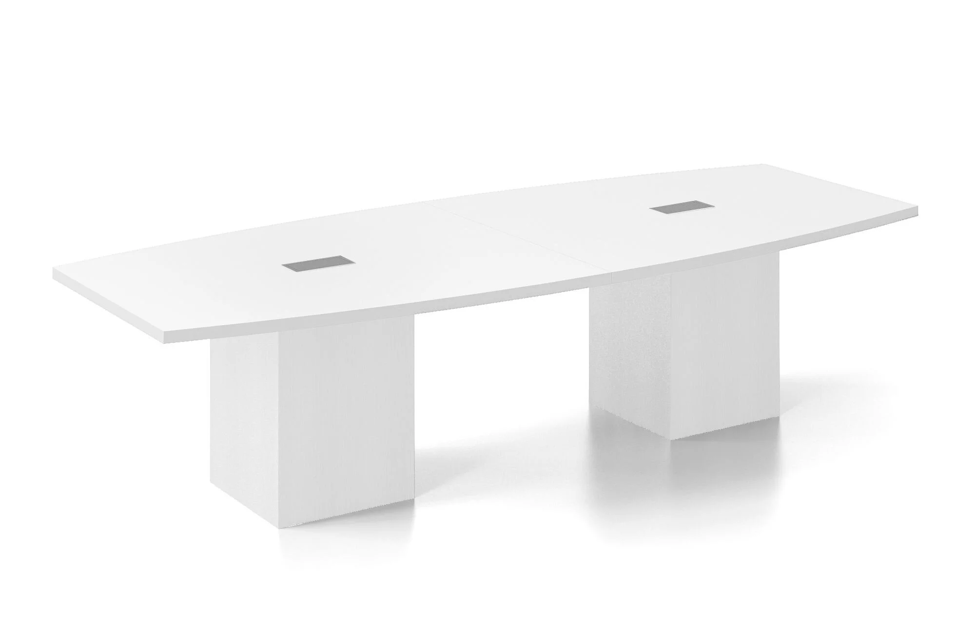 CA Office Interiors-10' Boat Shape- Cube Base- Conference Table