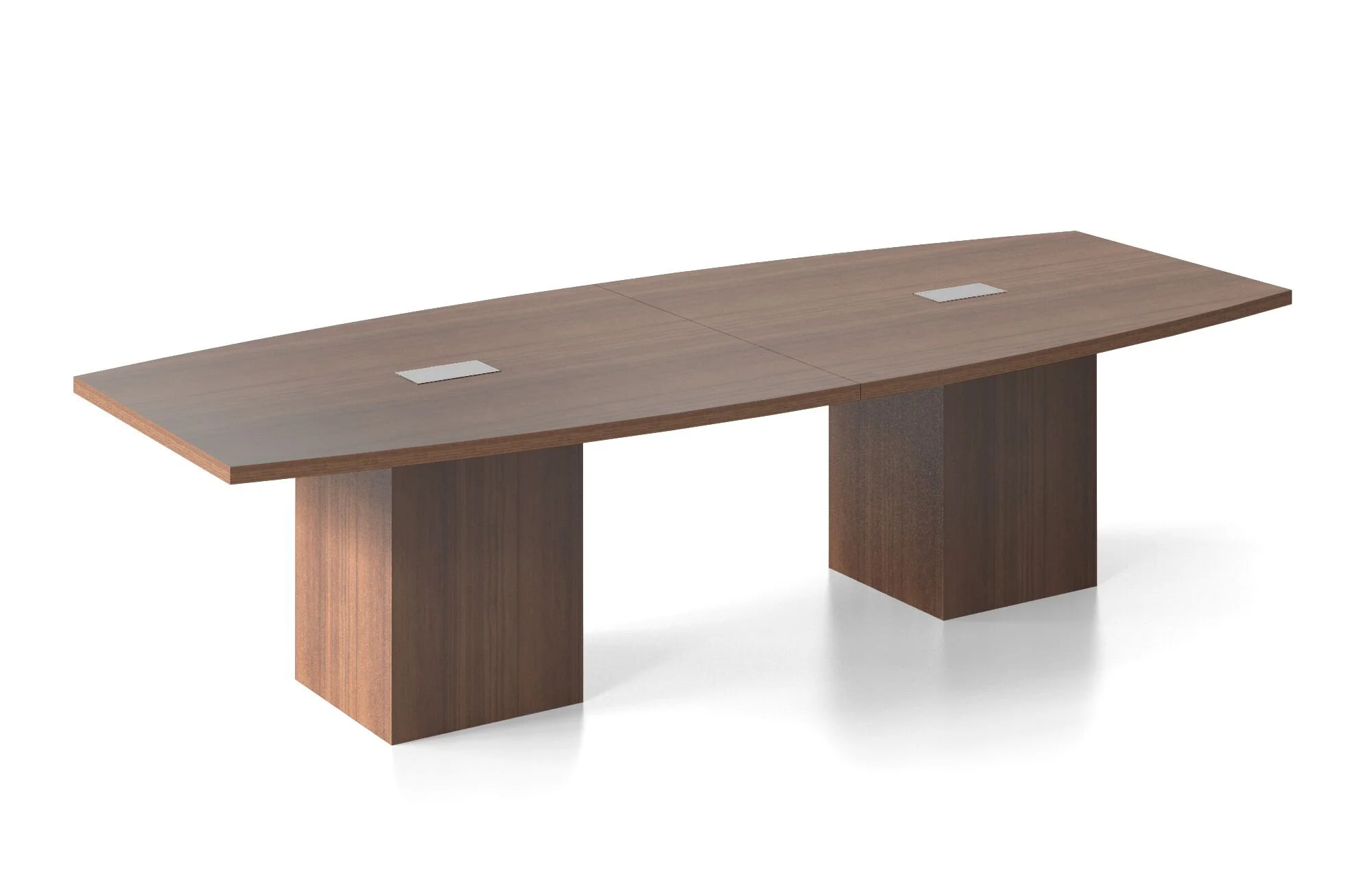 CA Office Interiors-10' Boat Shape- Cube Base- Conference Table