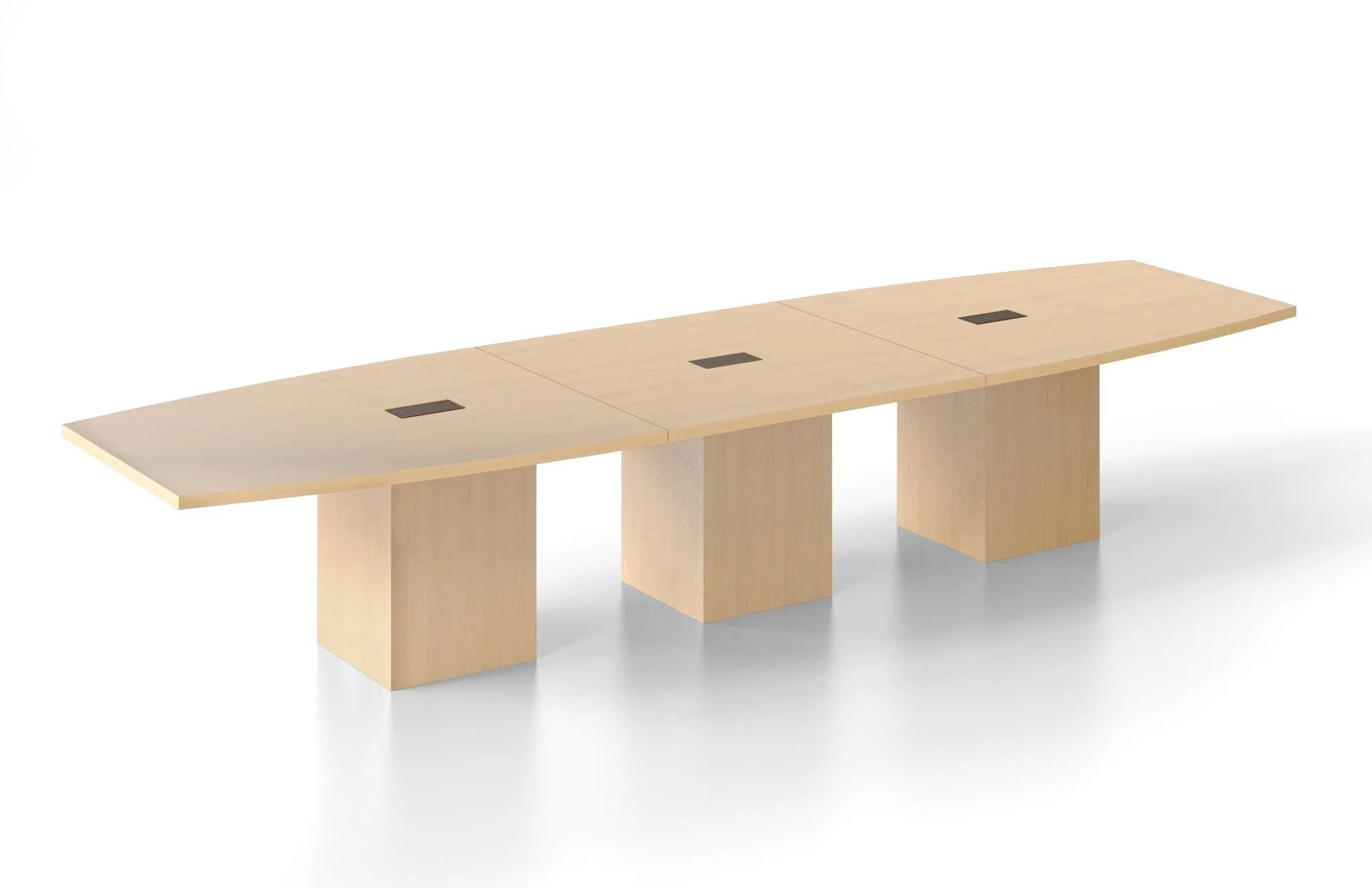 CA Office Interiors-14' Boat Shaped- Cube Base- Conference Table