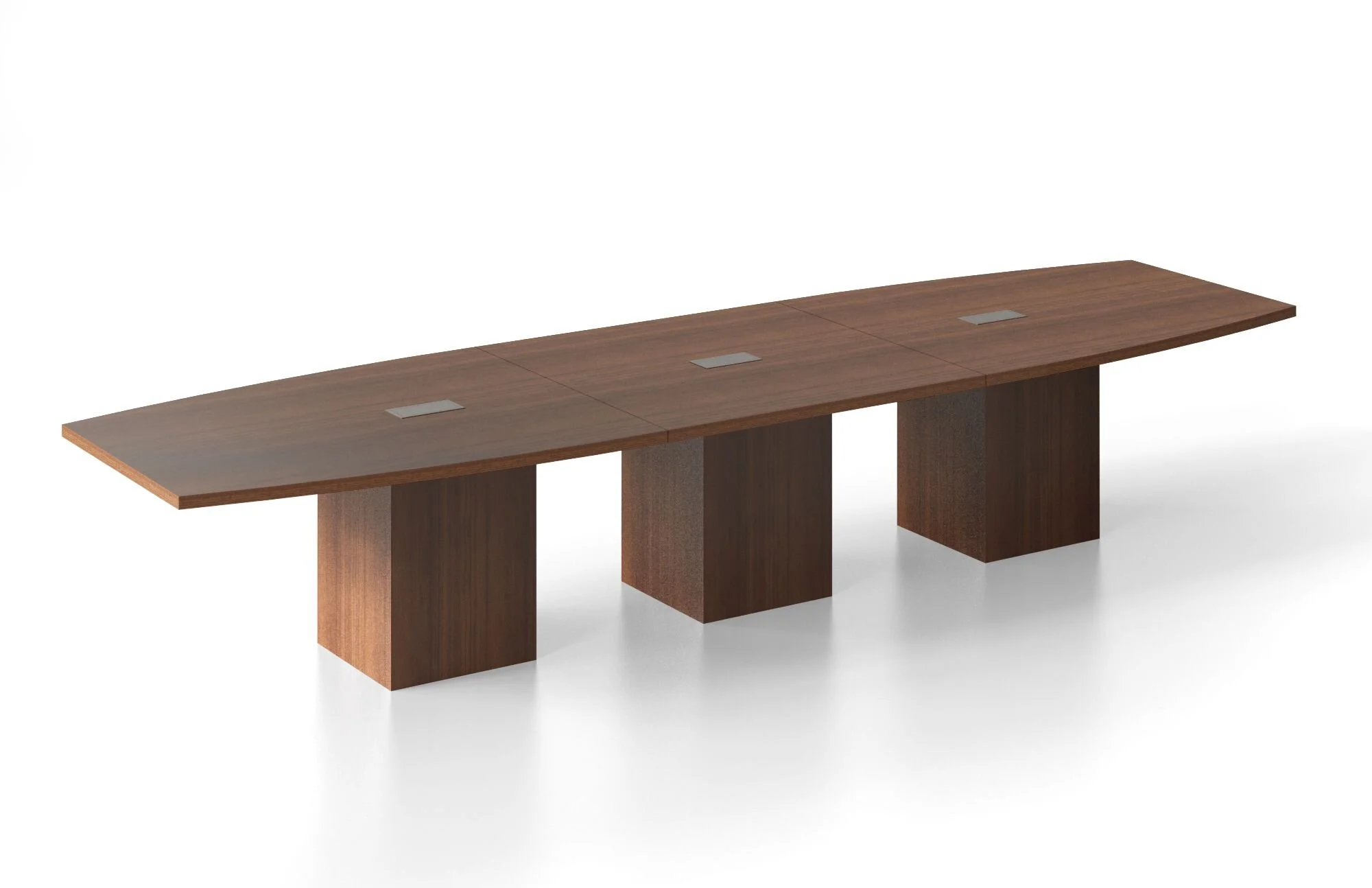 CA Office Interiors-14' Boat Shaped- Cube Base- Conference Table