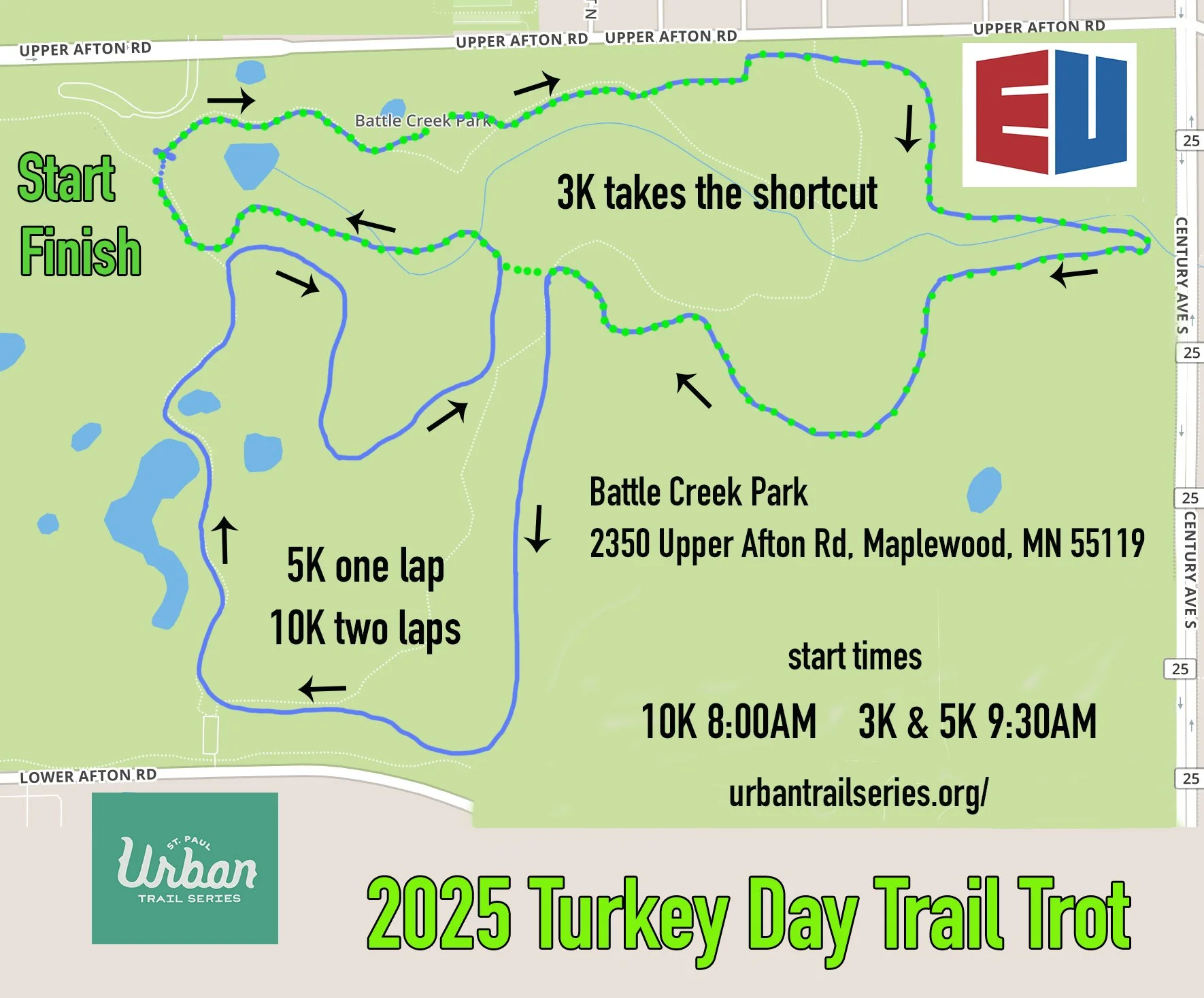 Turkey Day Trail Trot 2025 — Urban Trail Series