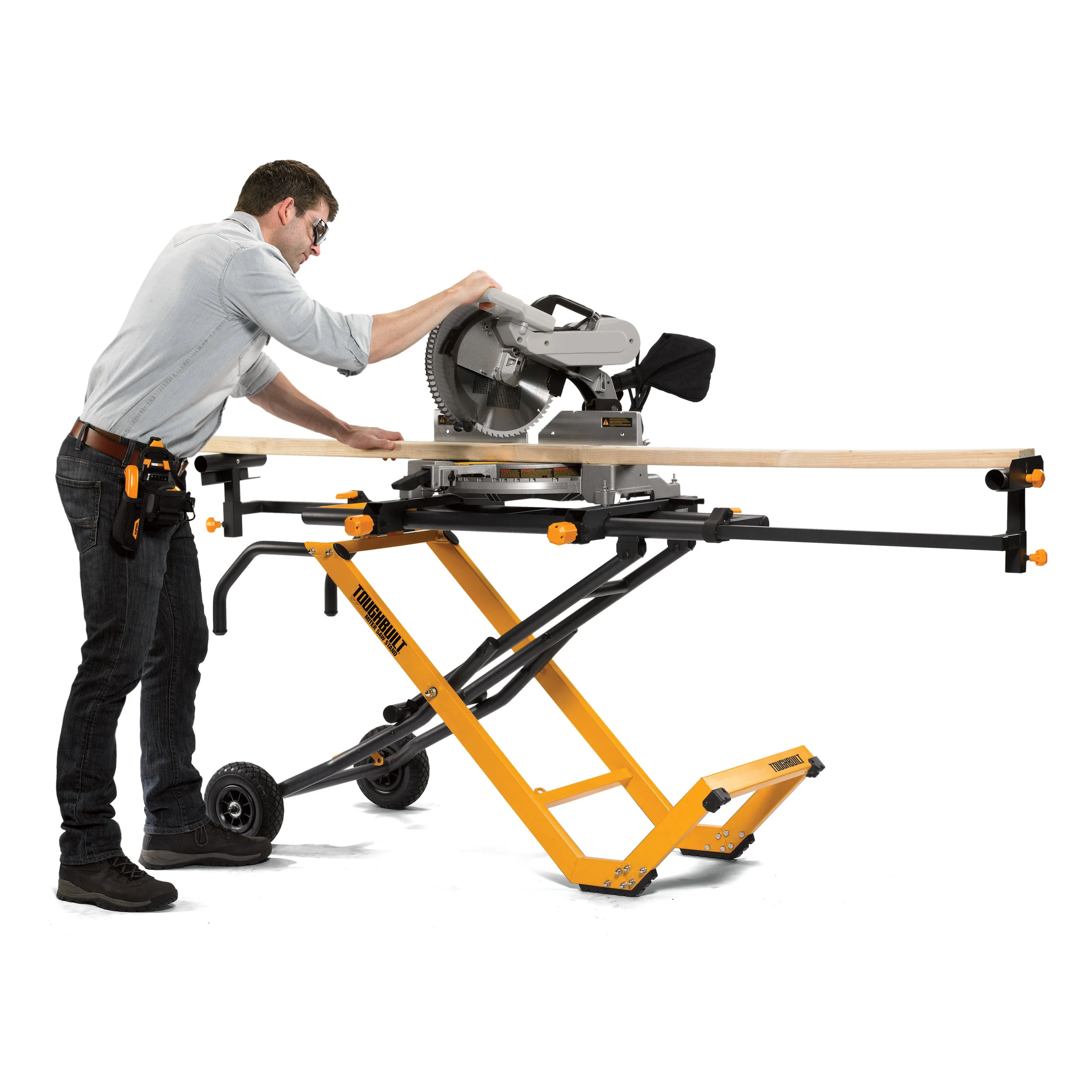 TB-S600 Universal QuickSet Miter Saw Stand — TOUGHBUILT