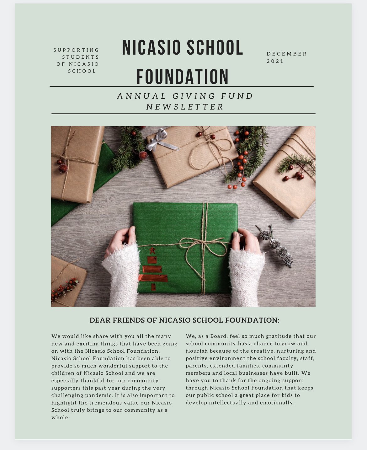 Home — Nicasio School Foundation