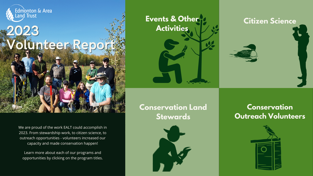 Volunteer Report 2023 — Edmonton & Area Land Trust
