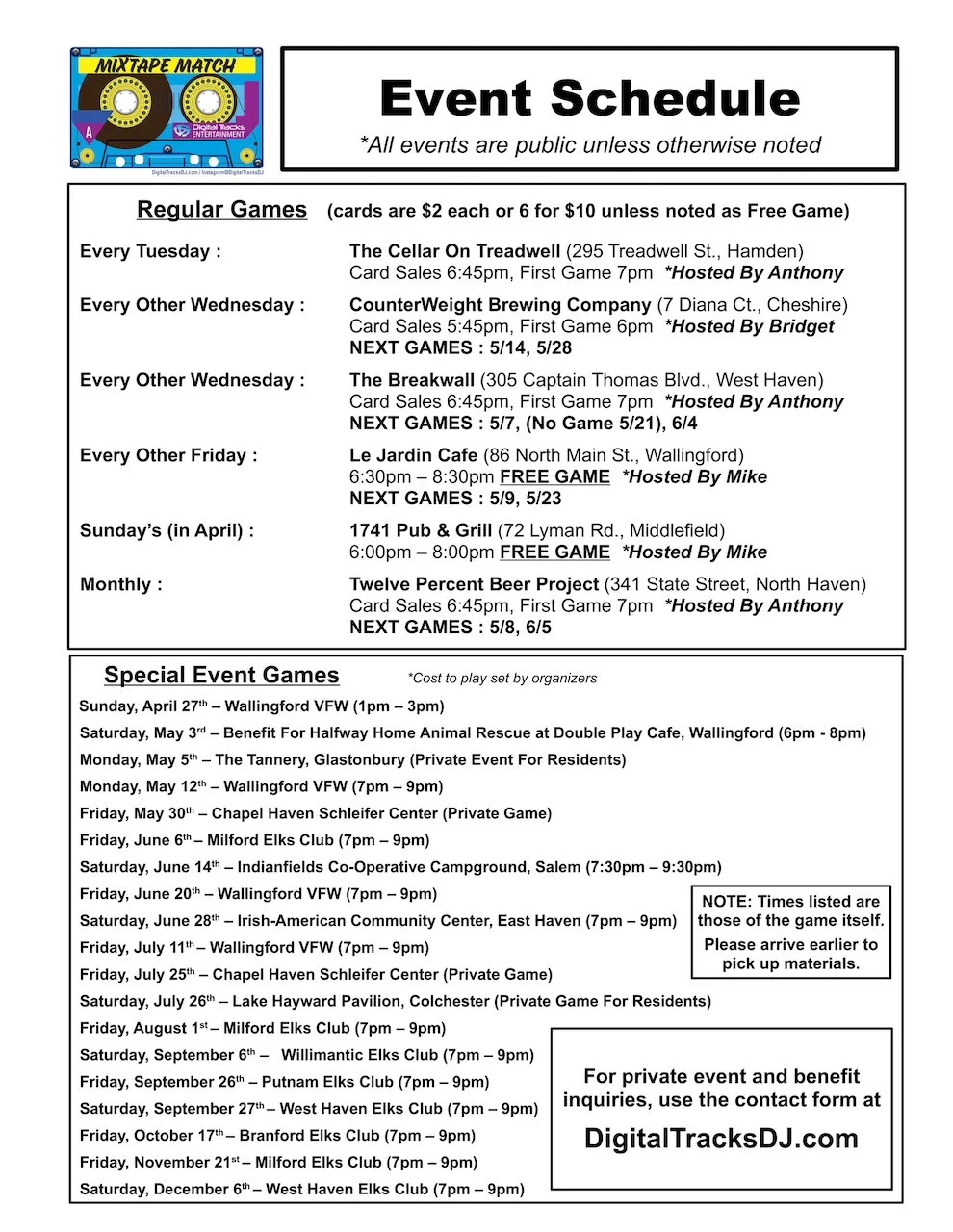 MIXTAPE MATCH — Digital Tracks Entertainment