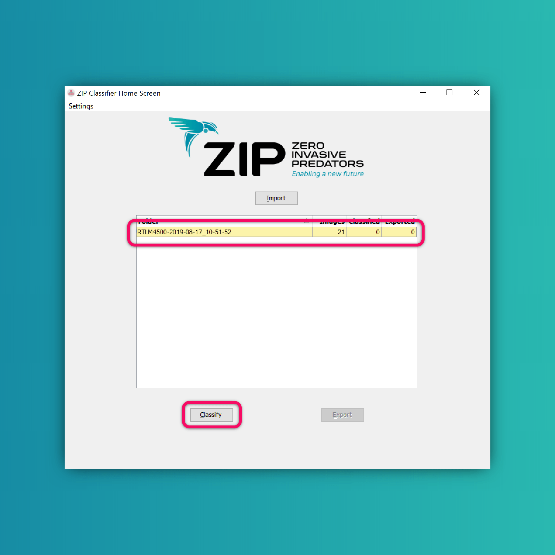 ZIP Classifier > Using ZIP Classifier — Zero Invasive Predators (ZIP)