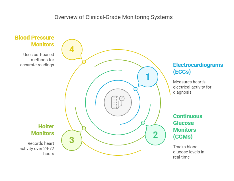 Wearables vs Professional Medical Monitoring Systems