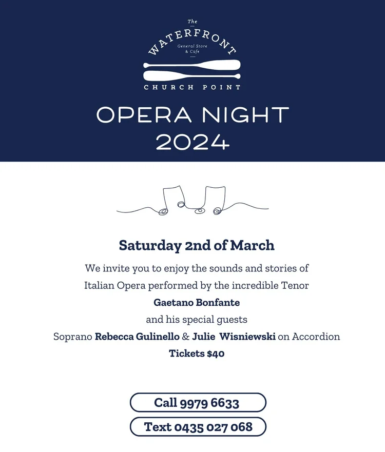 Whats On? — The Waterfront Cafe & General Store