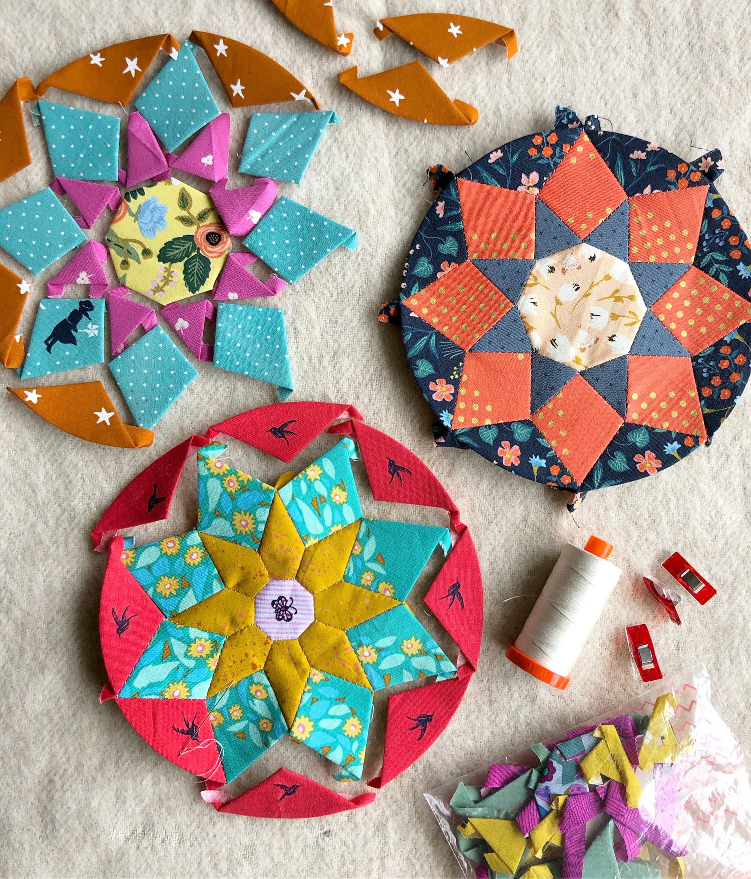 Sunshiny Day Quilt — Tales of Cloth | English Paper Pieces