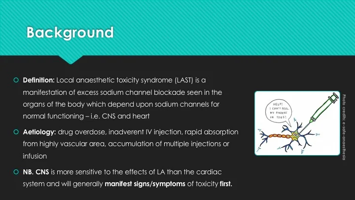 Local Anaesthetic Toxicity — learnED