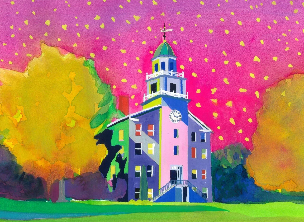 Vermont Artwork Watercolor Cows