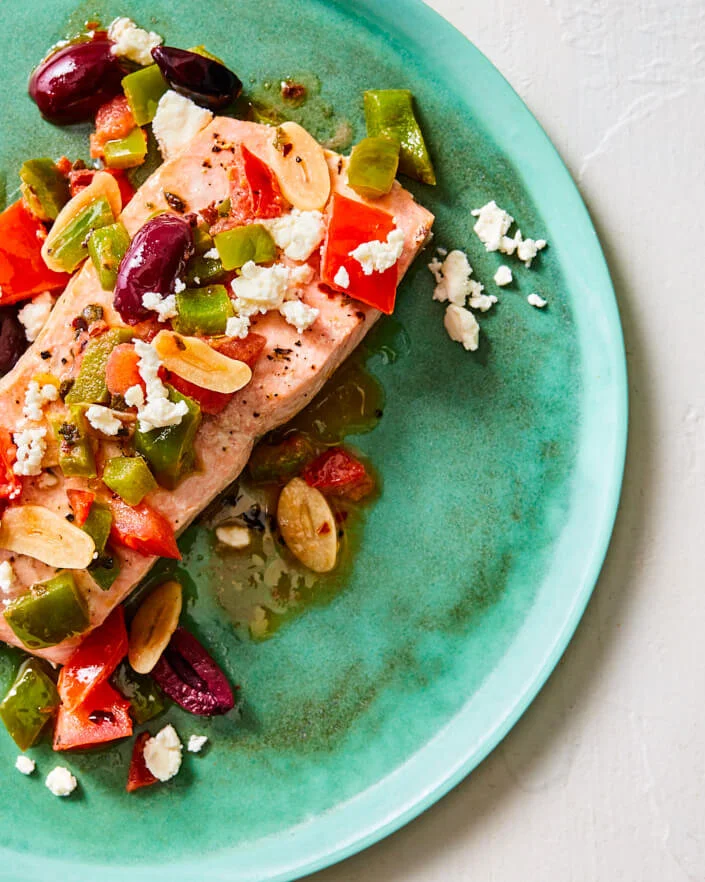 KETO RECIPE: Greek Braised Salmon — Keto In The City