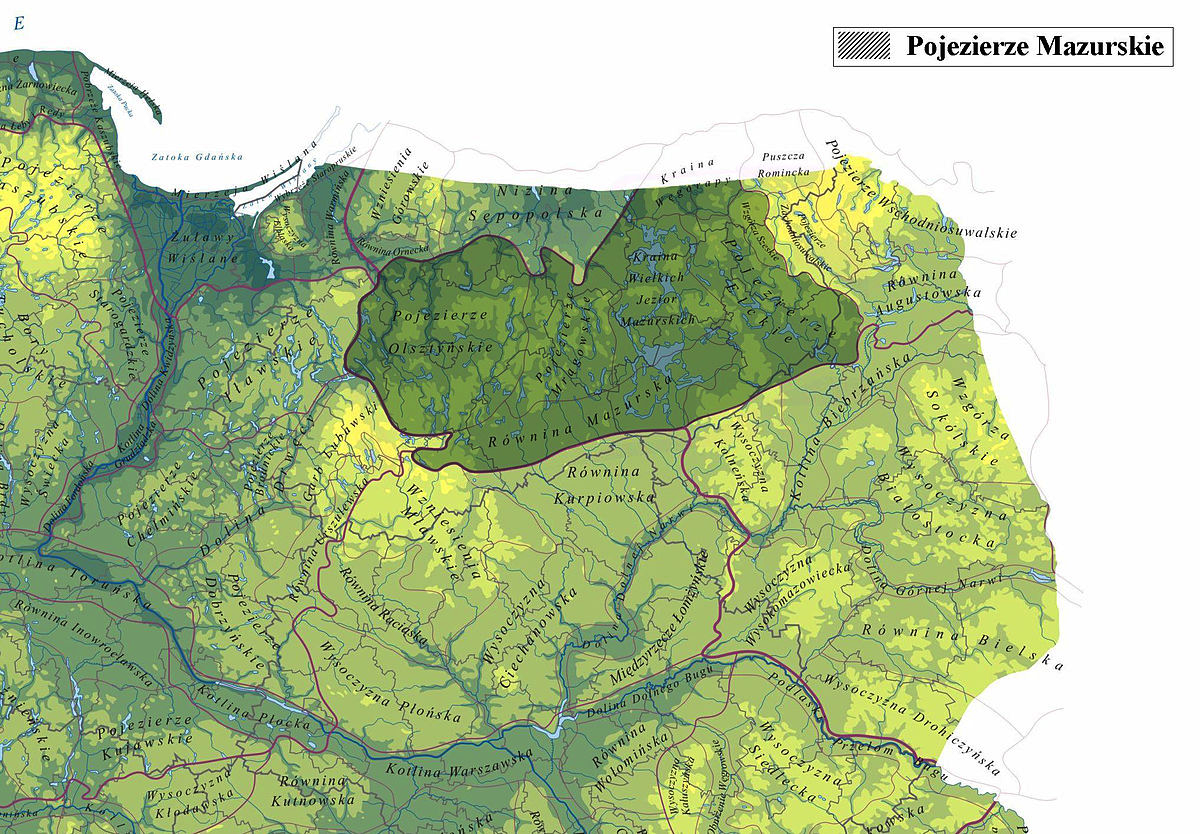 Mazury Mapa