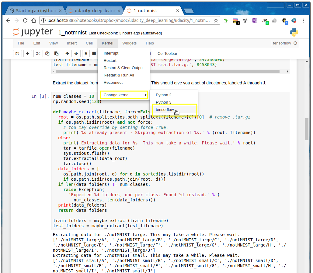 TensorFlow with Jupyter Notebooks using Virtualenv — rndness