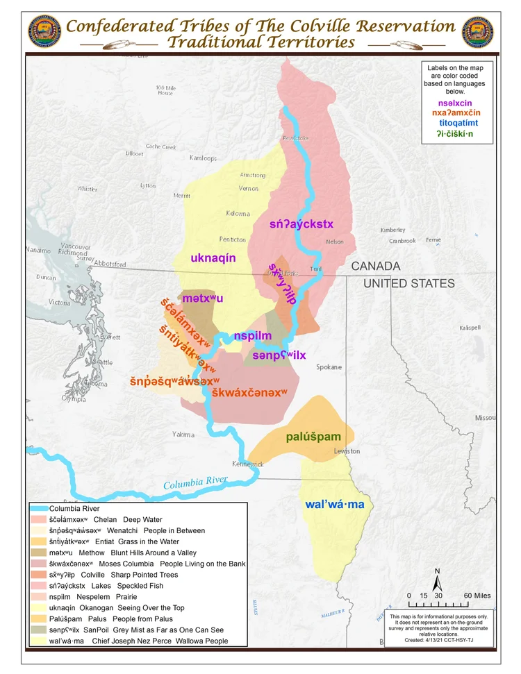 Traditional Territories — Colville Tribes