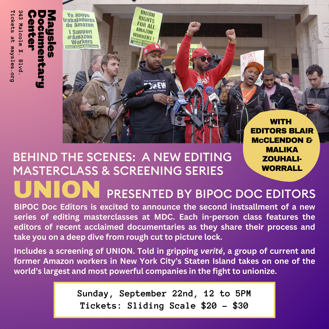 Behind the Scenes: A New Editing Masterclass & Screening Series – UNION ...