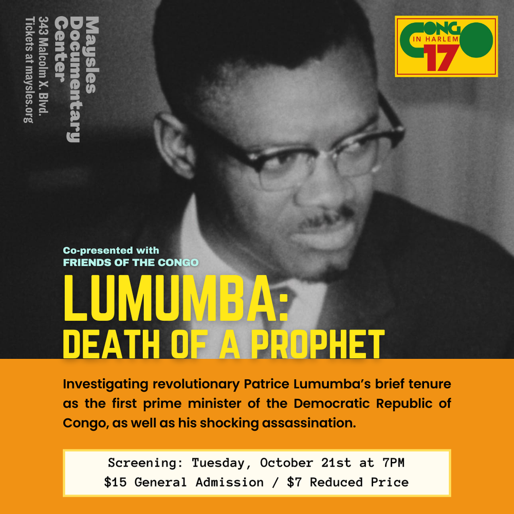 LUMUMBA: DEATH OF A PROPHET – Congo In Harlem 17 — maysles documentary ...