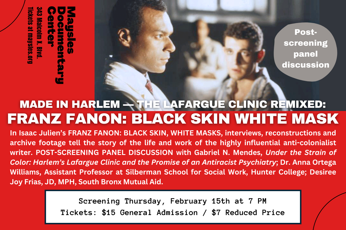 MADE IN HARLEM SERIES: THE LAFARGUE CLINIC REMIXED — maysles ...