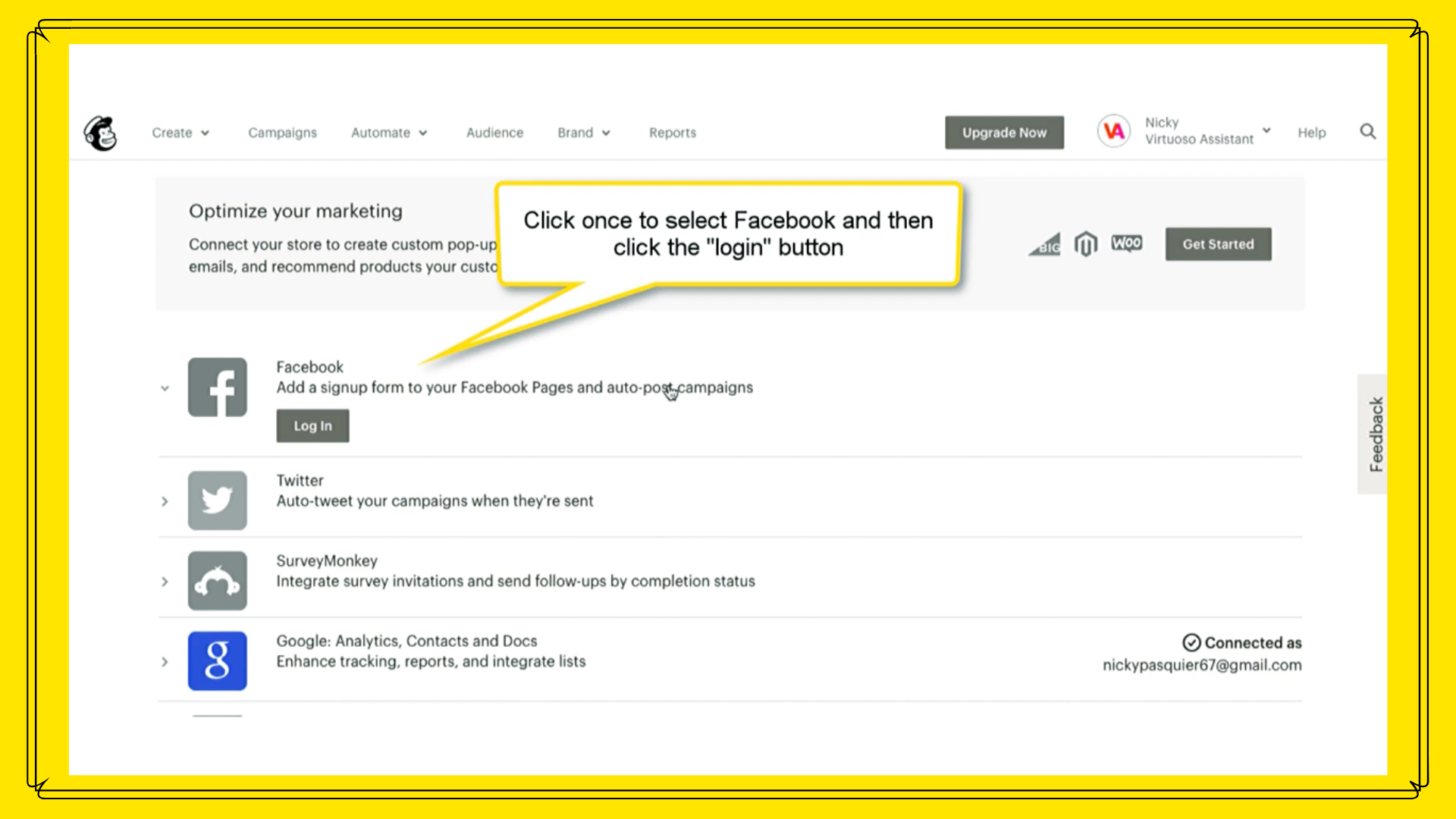 How To Add A Mailchimp Sign up Form To Facebook Nicky Pasquier How To Add A Mailchimp Sign up Form To Facebook Nicky Pasquier