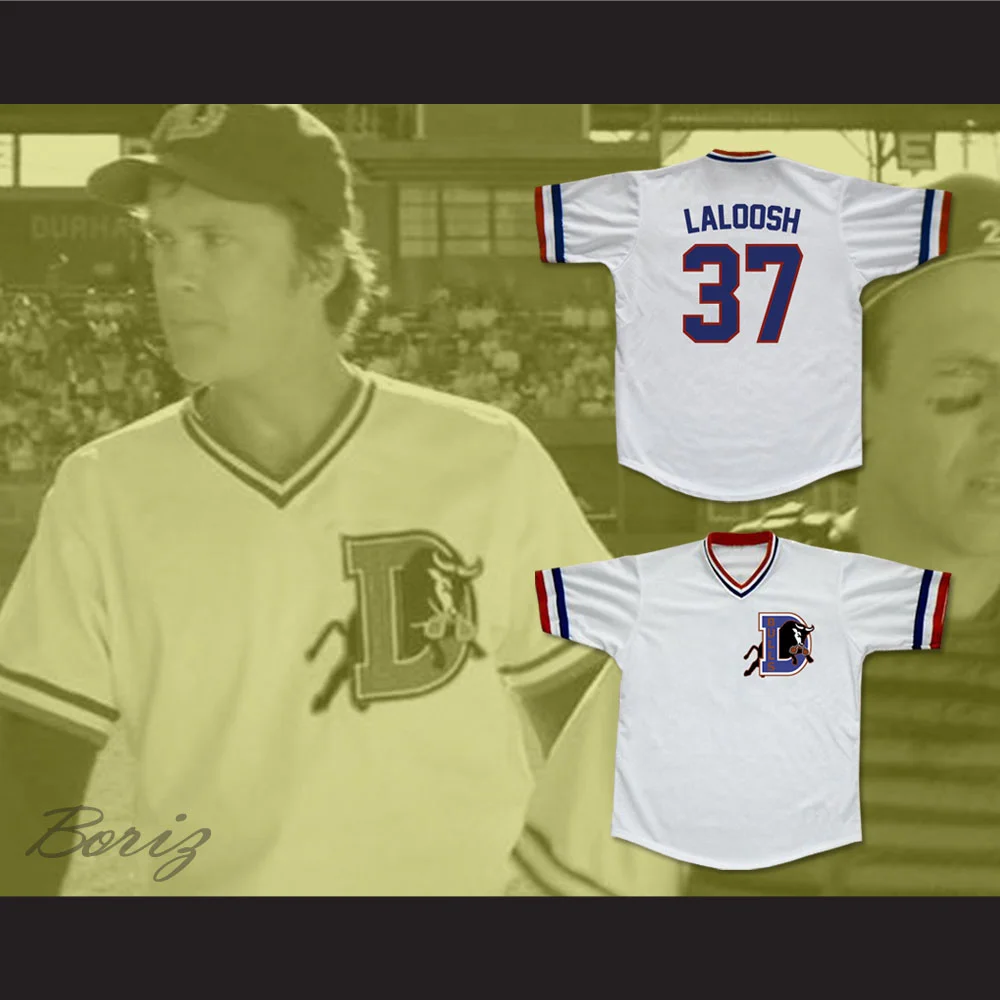 Ebby Calvin 'Nuke' LaLoosh 37 Bull Durham Baseball Jersey — BORIZ
