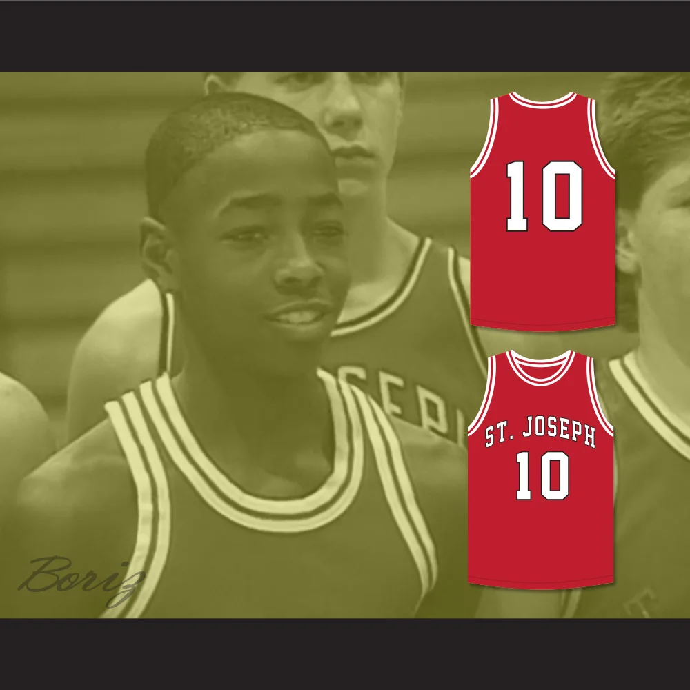 Arthur Agee 10 St Joseph High School Red Basketball Jersey Hoop Dreams ...
