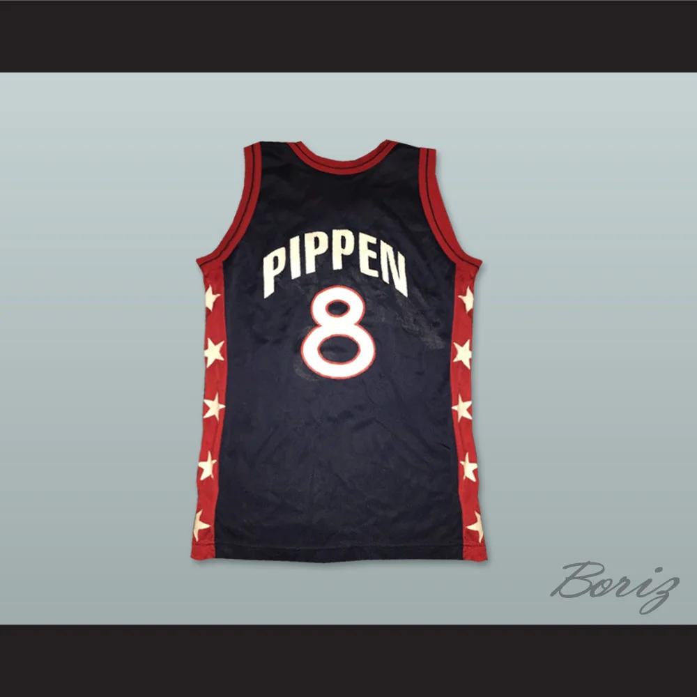 Scottie Pippen 8 USA Basketball Jersey Includes USA Patch — BORIZ