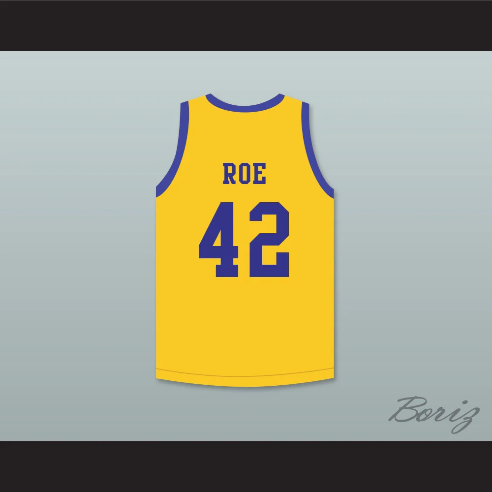 Matt Nover Ricky Roe 42 Western University Yellow Basketball Jersey ...