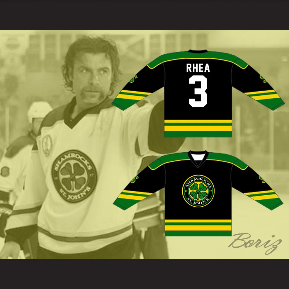 ROSS THE BOSS RHEA ST JOHN'S SHAMROCKS HOCKEY JERSEY GOON BLACK — BORIZ