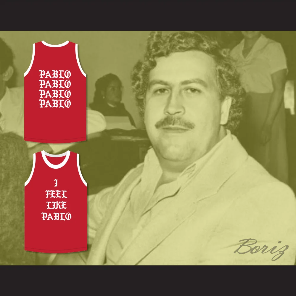 Pablo Escobar I Feel Like Pablo Red Basketball Jersey — BORIZ