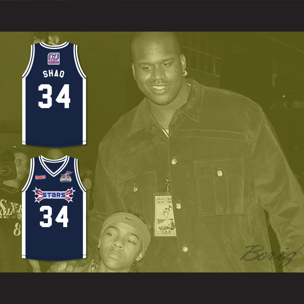 Shaquille 'Shaq' O'Neal 34 Stars Basketball Jersey Rock N' Jock All ...